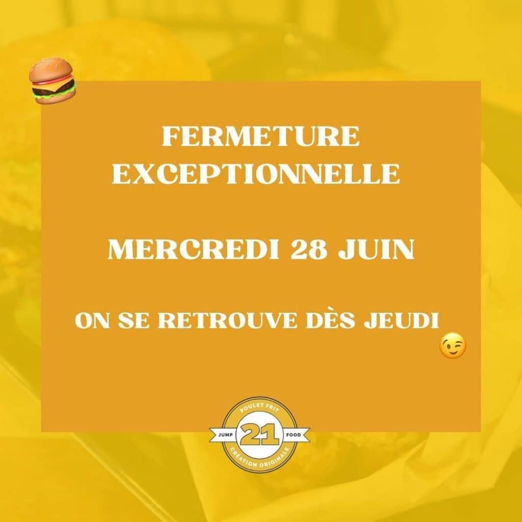 Commande en ligne - 21 Jump Food